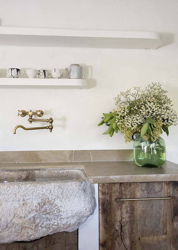 Rural chic stone house in Spain by studio More Design