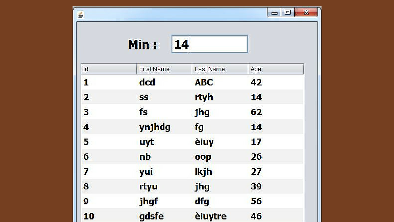 Java Jtable How To Get Jtable Column Minimum Value In Java Netbeans C Javaphp
