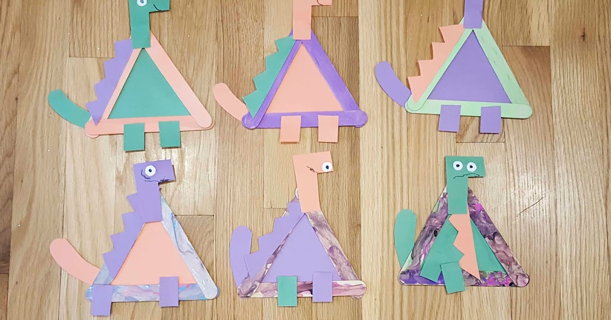 ChemKnits: Triangle Dinosaurs