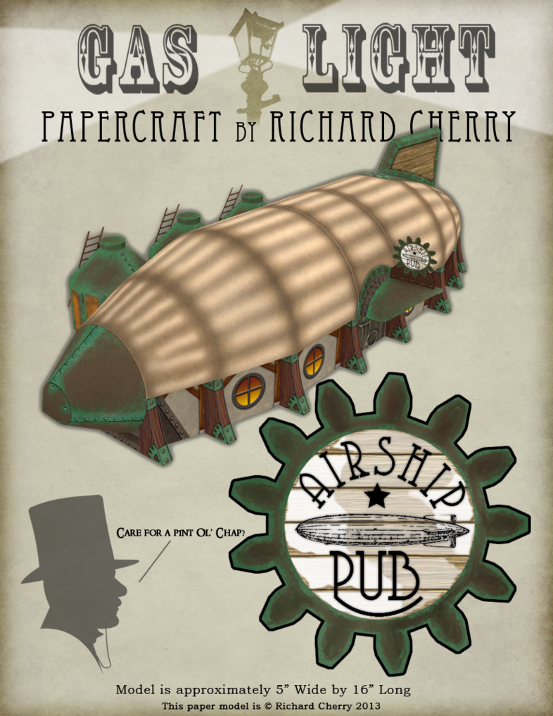 Airship Pub Papercraft | Papercraft Paradise | PaperCrafts | Paper ...