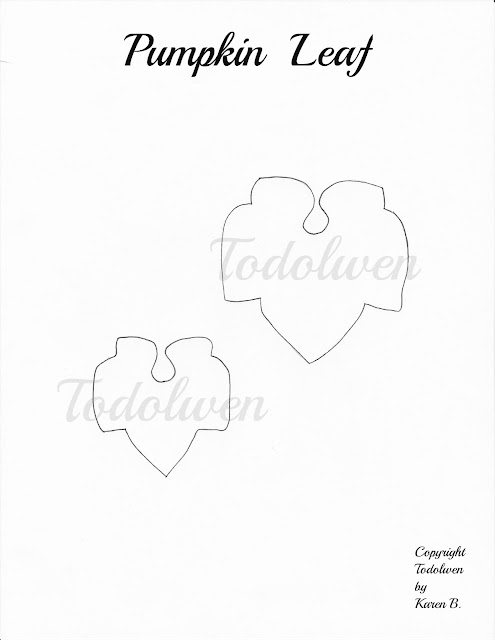Todolwen: Velvet Pumpkin Leaves ~ My Newest Free Tutorial ...