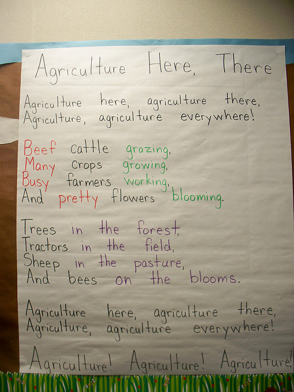 The House That Ag Built: Ag Unit: Chants