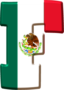 Alfabeto con la Bandera de México. - Oh my Alfabetos!