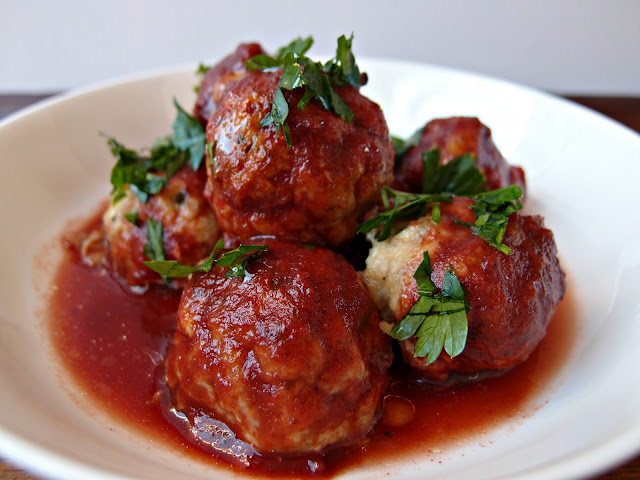Milk and Honey: Tuscan Meatballs in Rich Tomato Sauce