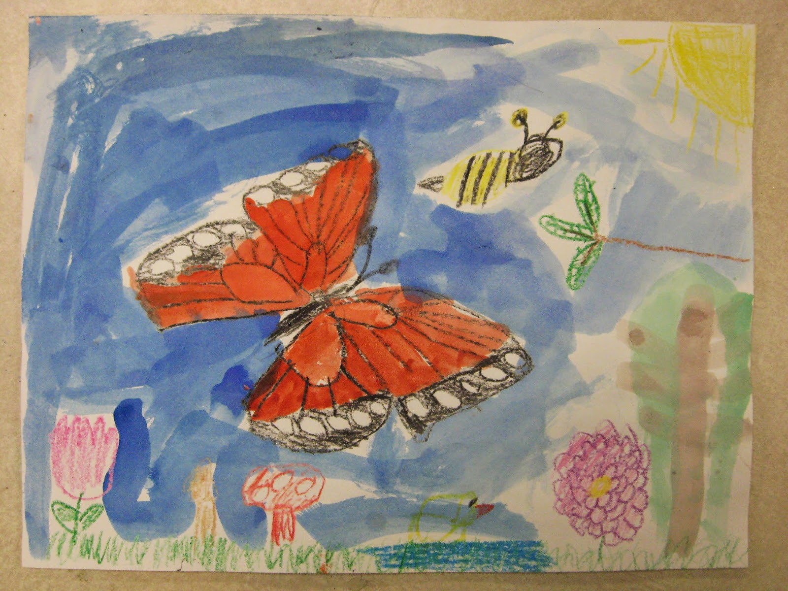 Miss Young's Art Room: 1st Grade Monarch Butterflies