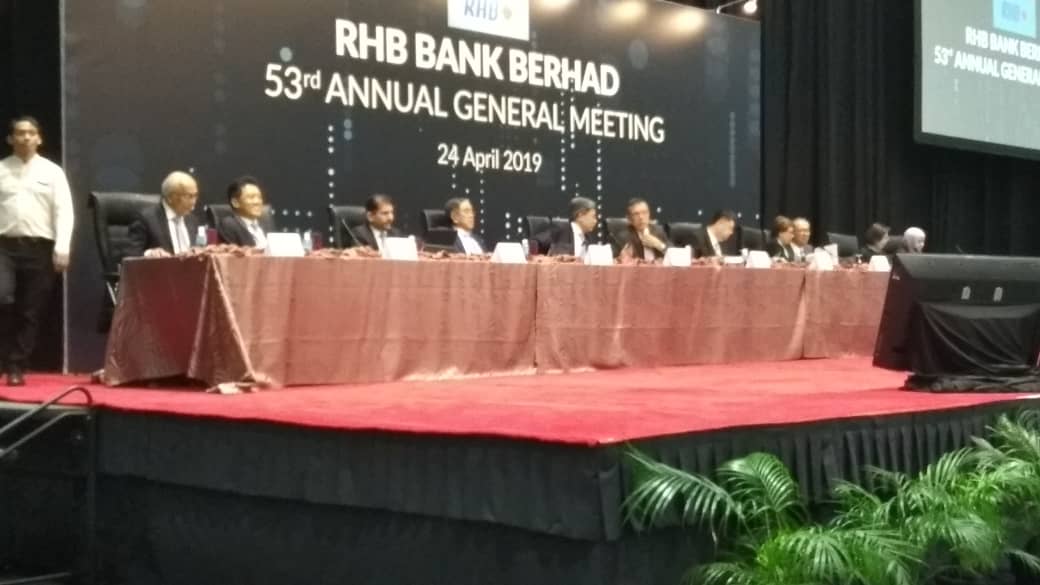 RHB Bank Annual General Meeting 2019