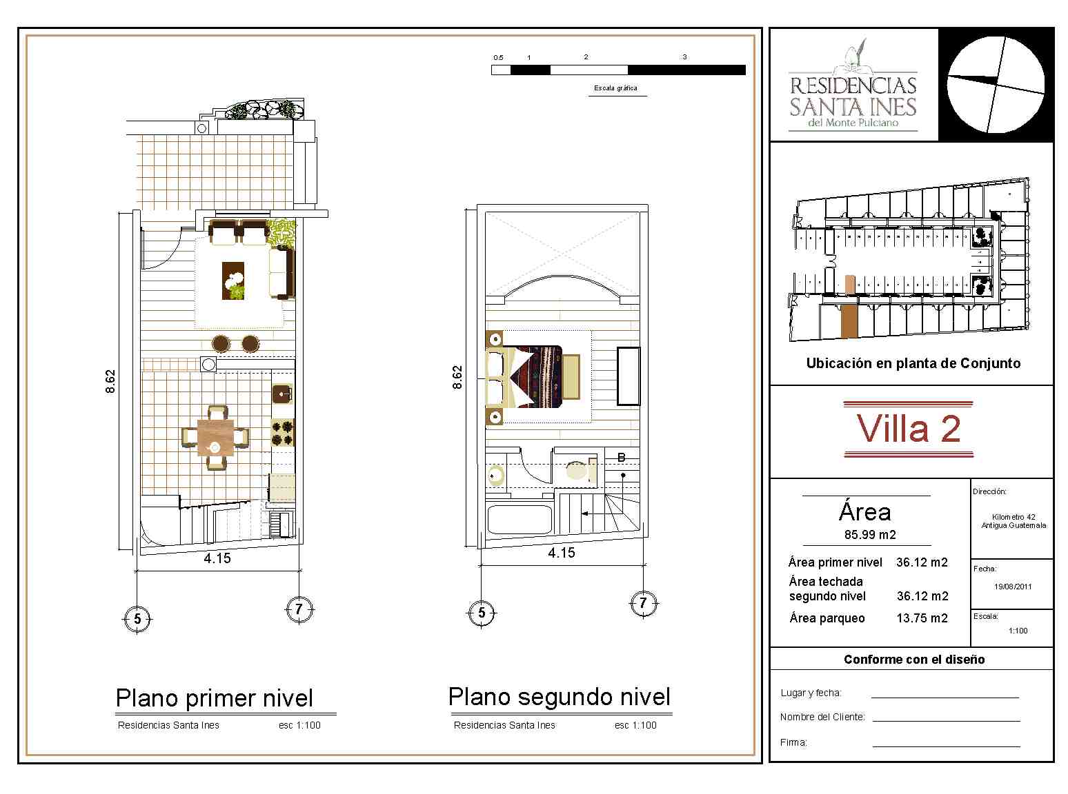 Residencias Santa Ines: Planos individuales