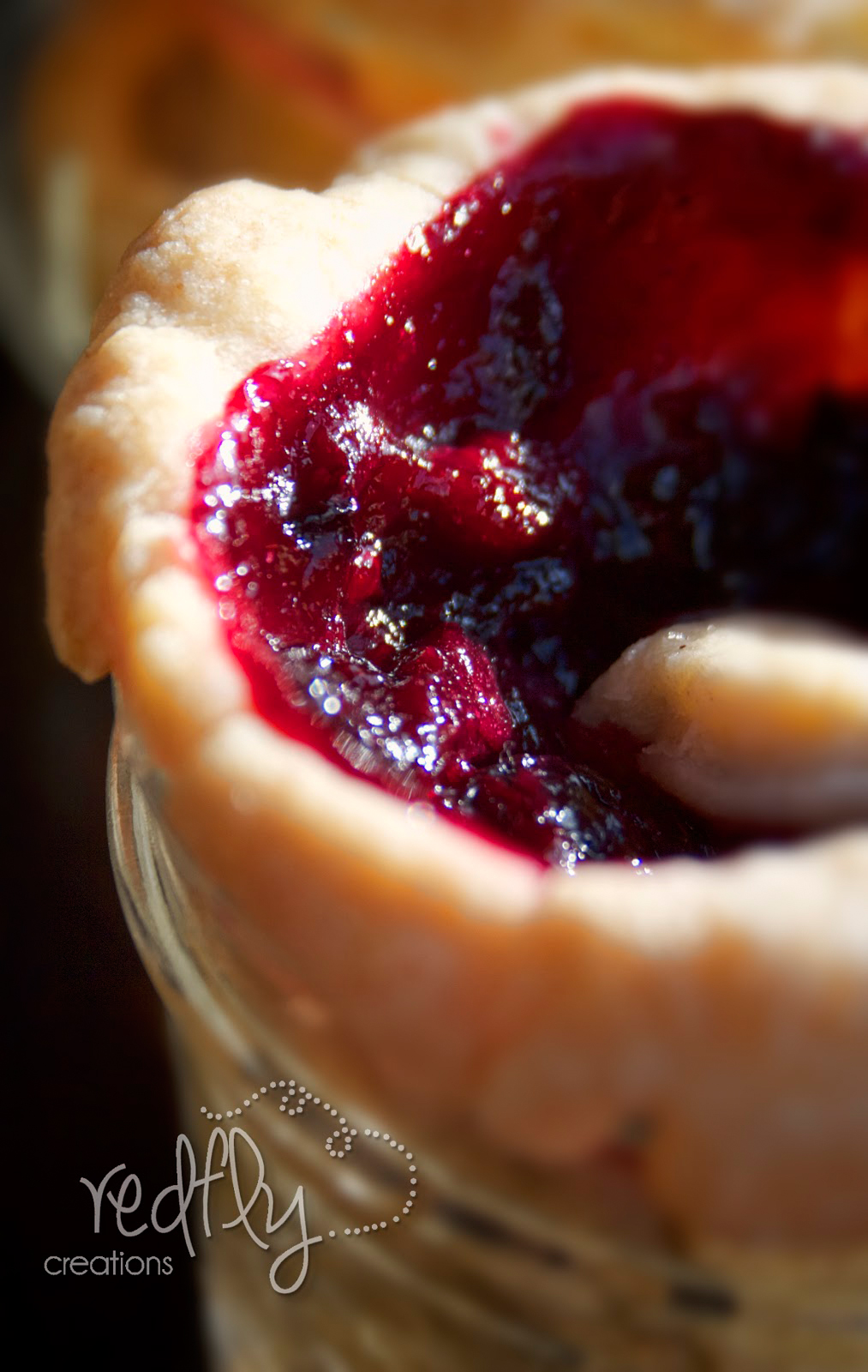 Redfly Creations: Mini Blackberry Pies ... in a jar!