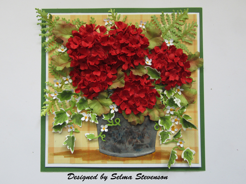 Selma's Stamping Corner and Floral Designs: Geranium Bouquet