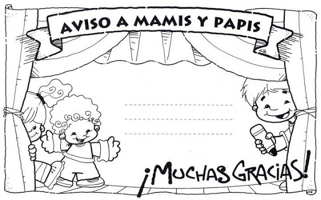 Kids Zone: Notas para Enviar a casa