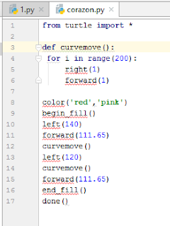 Dibujar un corazón en Python
