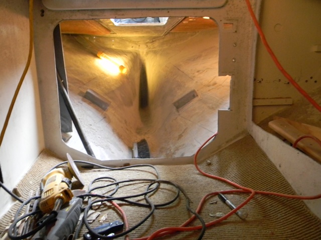 Ericson 25, Oystercatcher: Lazarette Modifications, Part 5: Dry-Fitting ...
