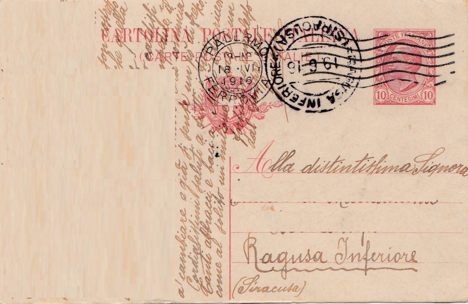 CULTURA FILATELICA: Cartolina postale da 10 centesimi Leoni, millesimo ...