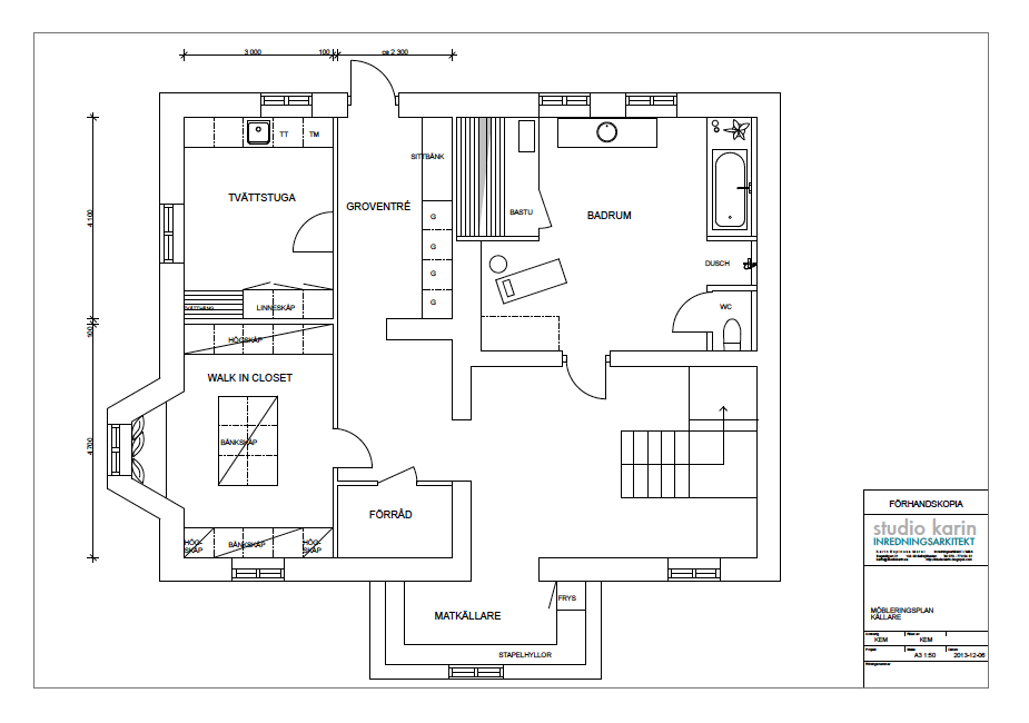 studio karin: INREDNINGSUPPDRAG KÄLLARE