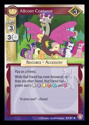 My Little Pony Alicorn Costume Absolute Discord CCG Card | MLP Merch