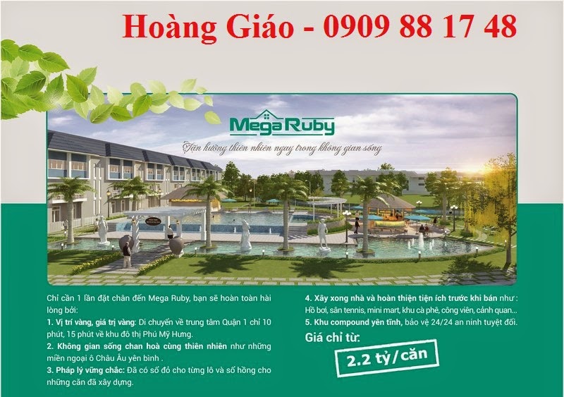 Dự án Mega Ruby Residence Quận 9