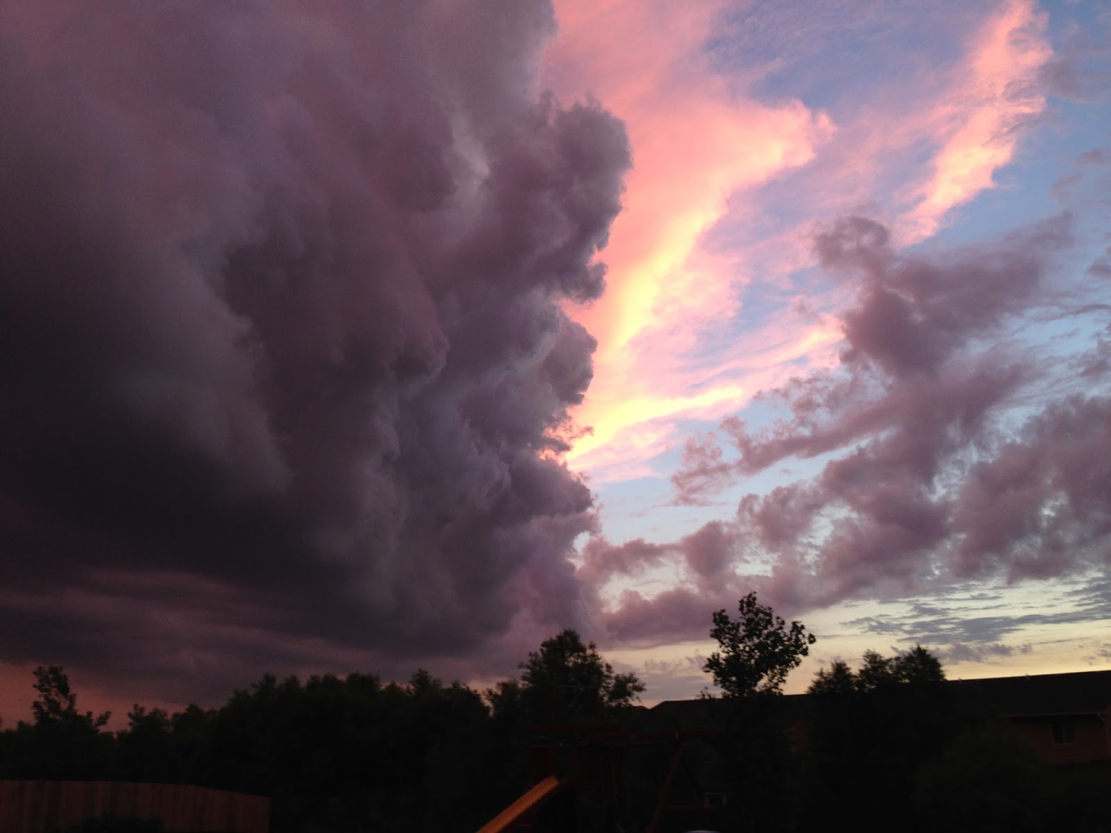 The Wilson Family: July 6, 2014: Storm clouds rolling in