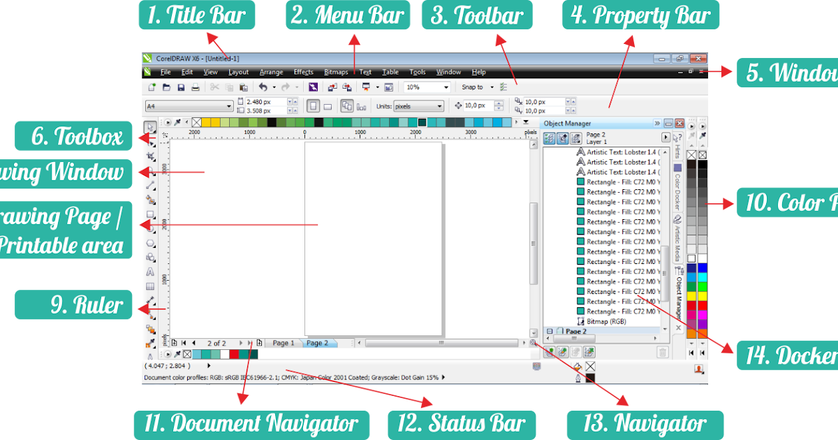 Pengertian dan Fungsi pada Menu Bar di CorelDraw - CEMACEM299