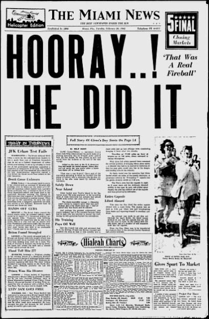 The '60s at 50: Tuesday, February 20, 1962: John Glenn