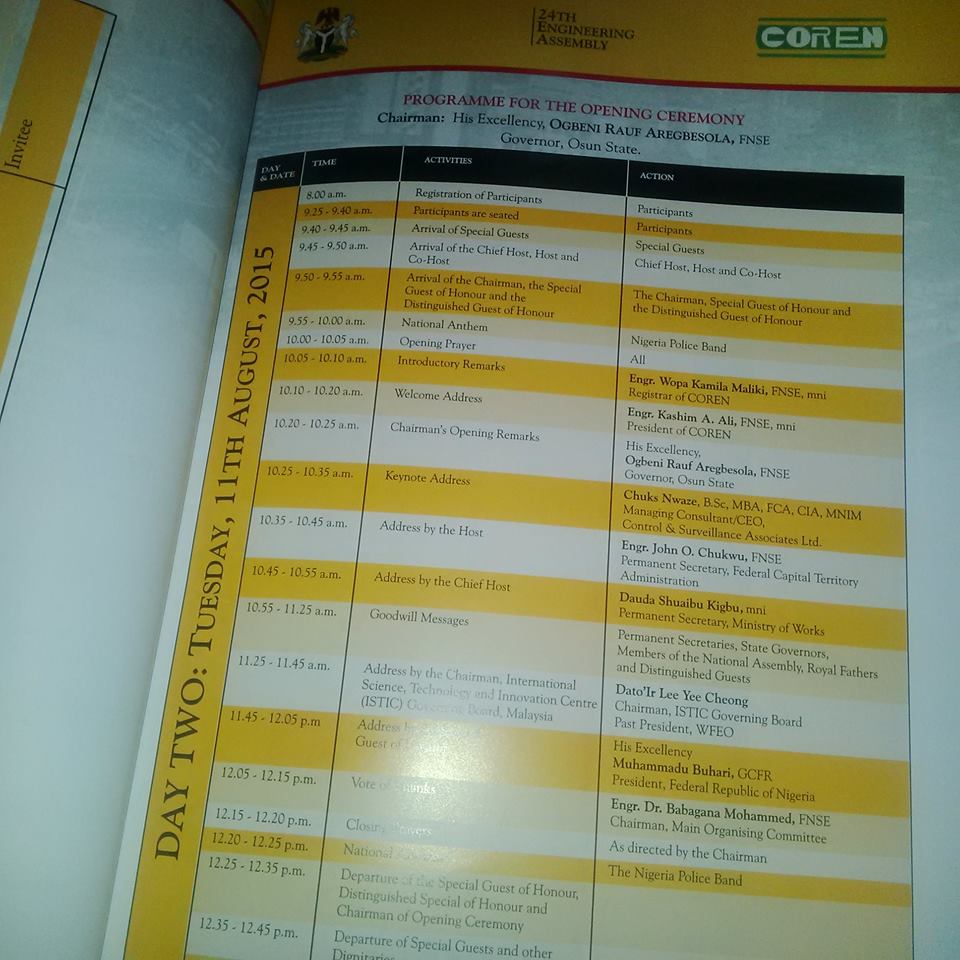 COREN Assembly Kicks off in Abuja, as Engineers gather at Annual ...