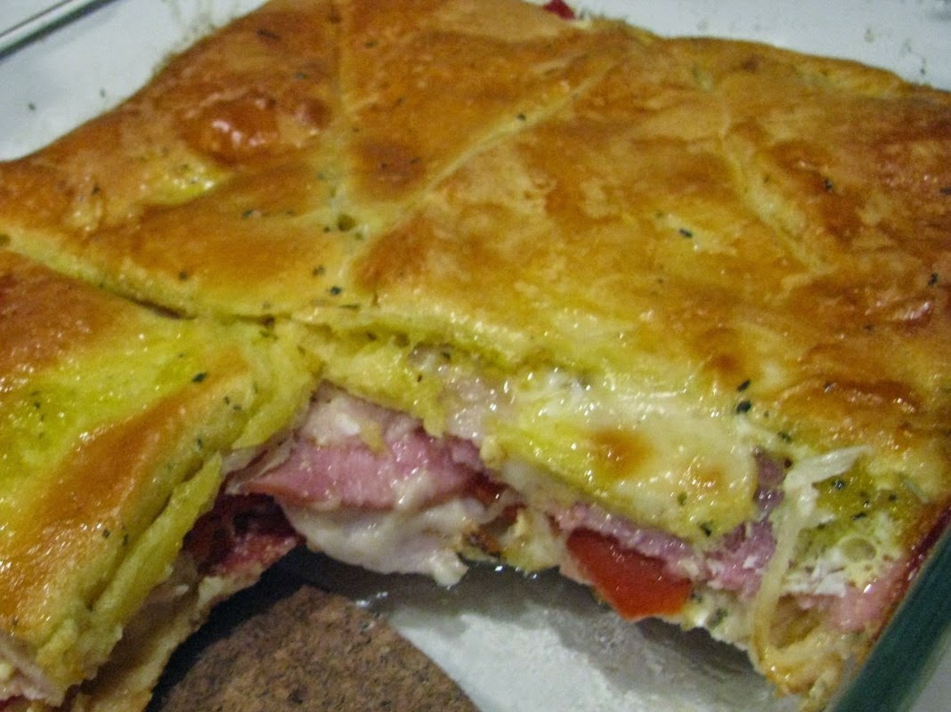 The Cannary Family: Easy Summer supper: Italian Layer Bake