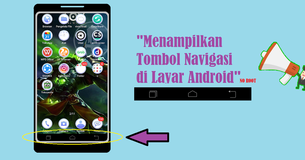 Cara Menampilkan Tombol Navigasi Home di Layar Android - Yannech.com