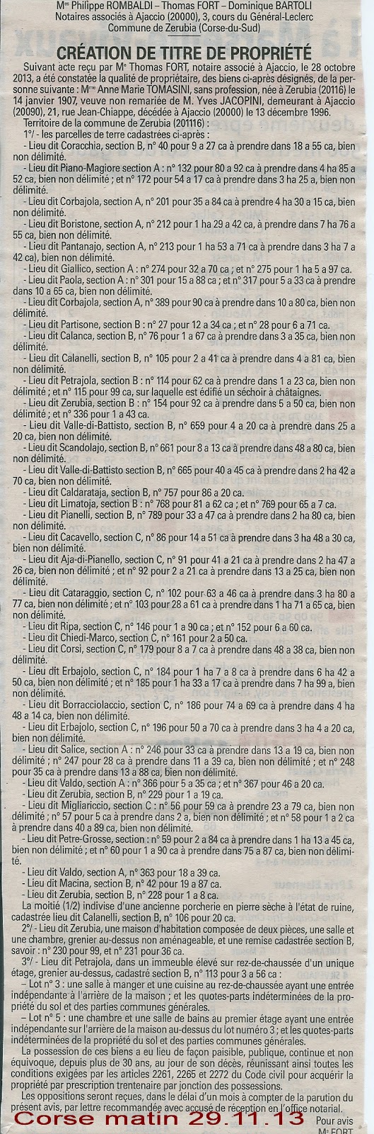 Aullène et Monacia d'Aullène, villages de la Corse du sud: [Presse ...