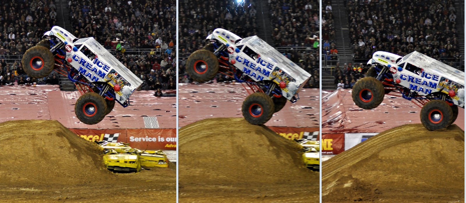 Just A Car Guy: Monster trucks in action, at a glance