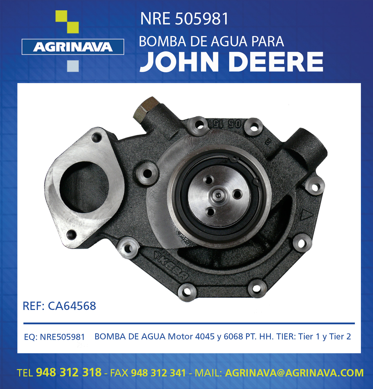 Recambios para tractores: octubre 2015