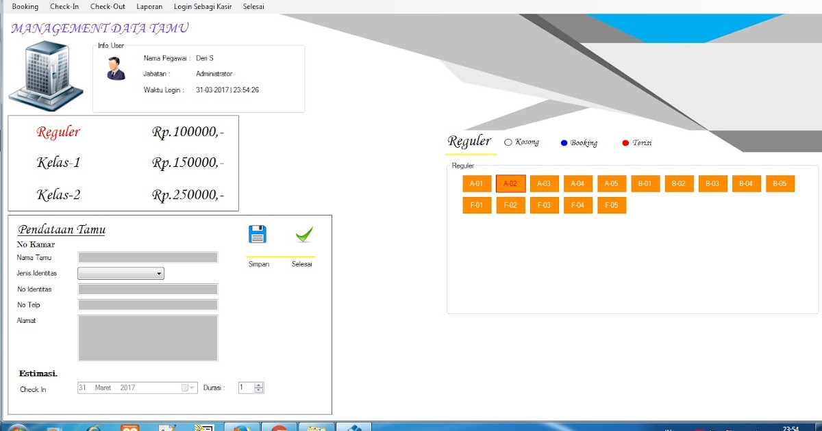 Source Code Aplikasi Hotel C# dengan MySql ~ Sharing tentang C#,VB.NET,ASP.NET