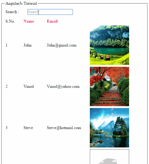 Angularjs Tutorial Highlight The Matched Text In Search Result