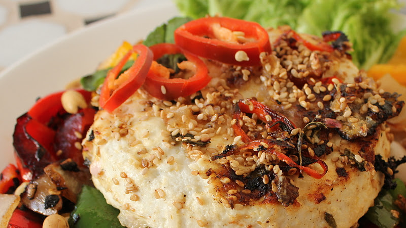 Paneer Steak with Roasted Peppers - Ribbons to Pastas