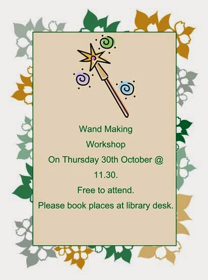 Galway Public Libraries Blog: Tuam Library - Wand Making Workshop