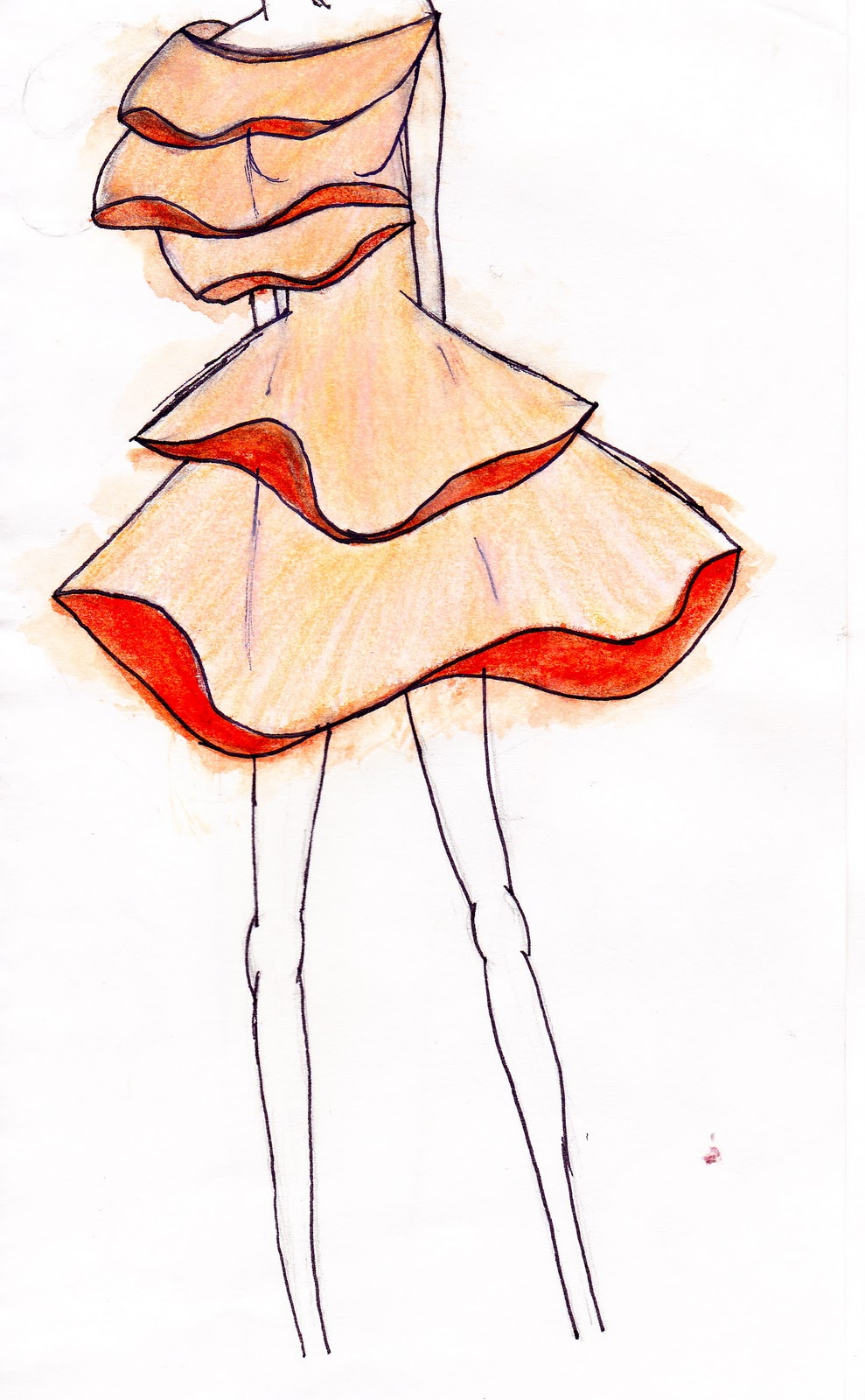 For the love of Haute Couture: Some of my spring 2011 fashion sketches