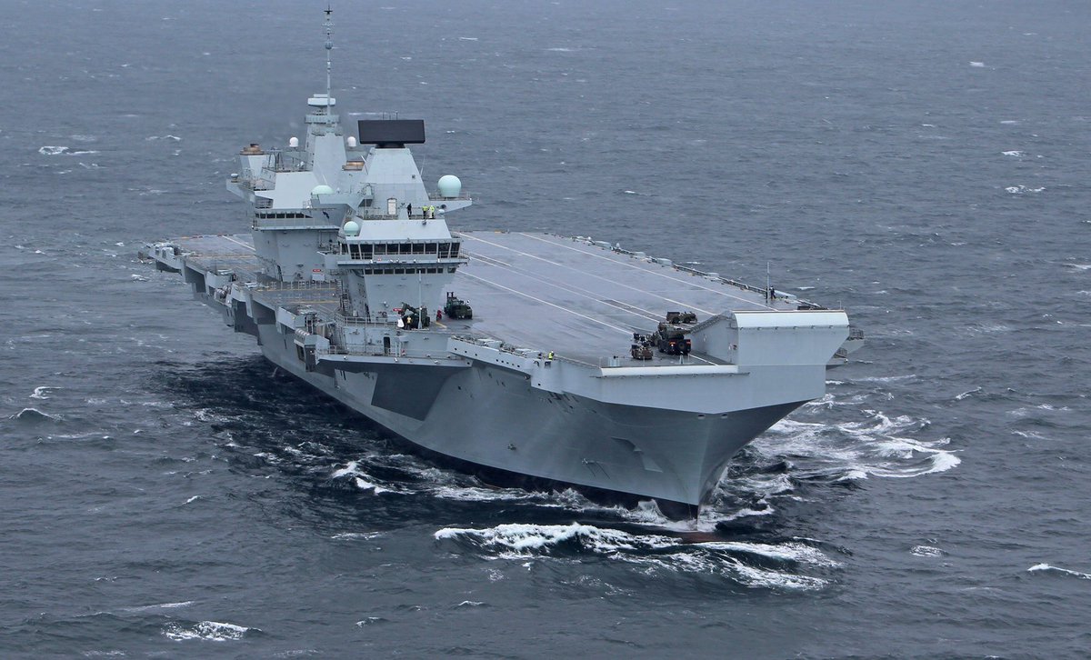 Asian Defence News: HMS Queen Elizabeth‏ at sea