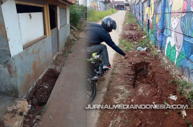Bekas Galian Kabel yang Amblas, Bak Lubang Kuburan | JURNAL MEDIA Indonesia