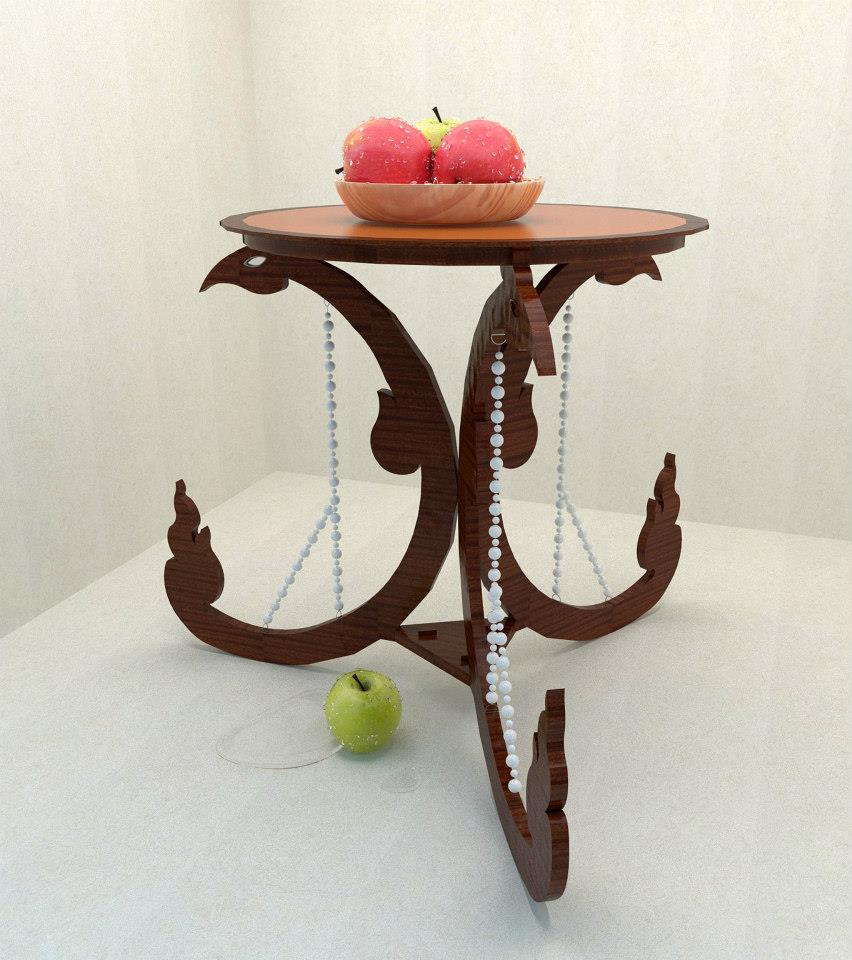 Table Design - Khmer SketchUp