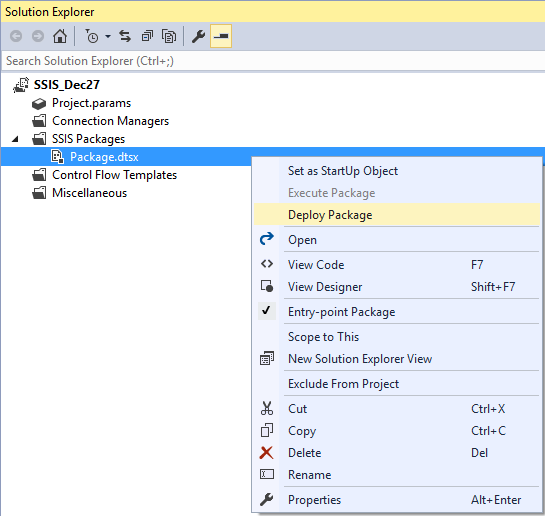 HodentekMSSS: Creating and Executing a SSIS Project Package - Part 4