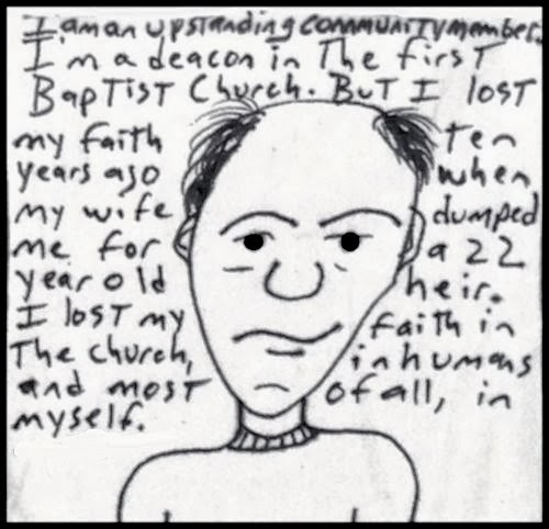 All This Is That: Drawings: Faces #616-#624: Confessions, part 2