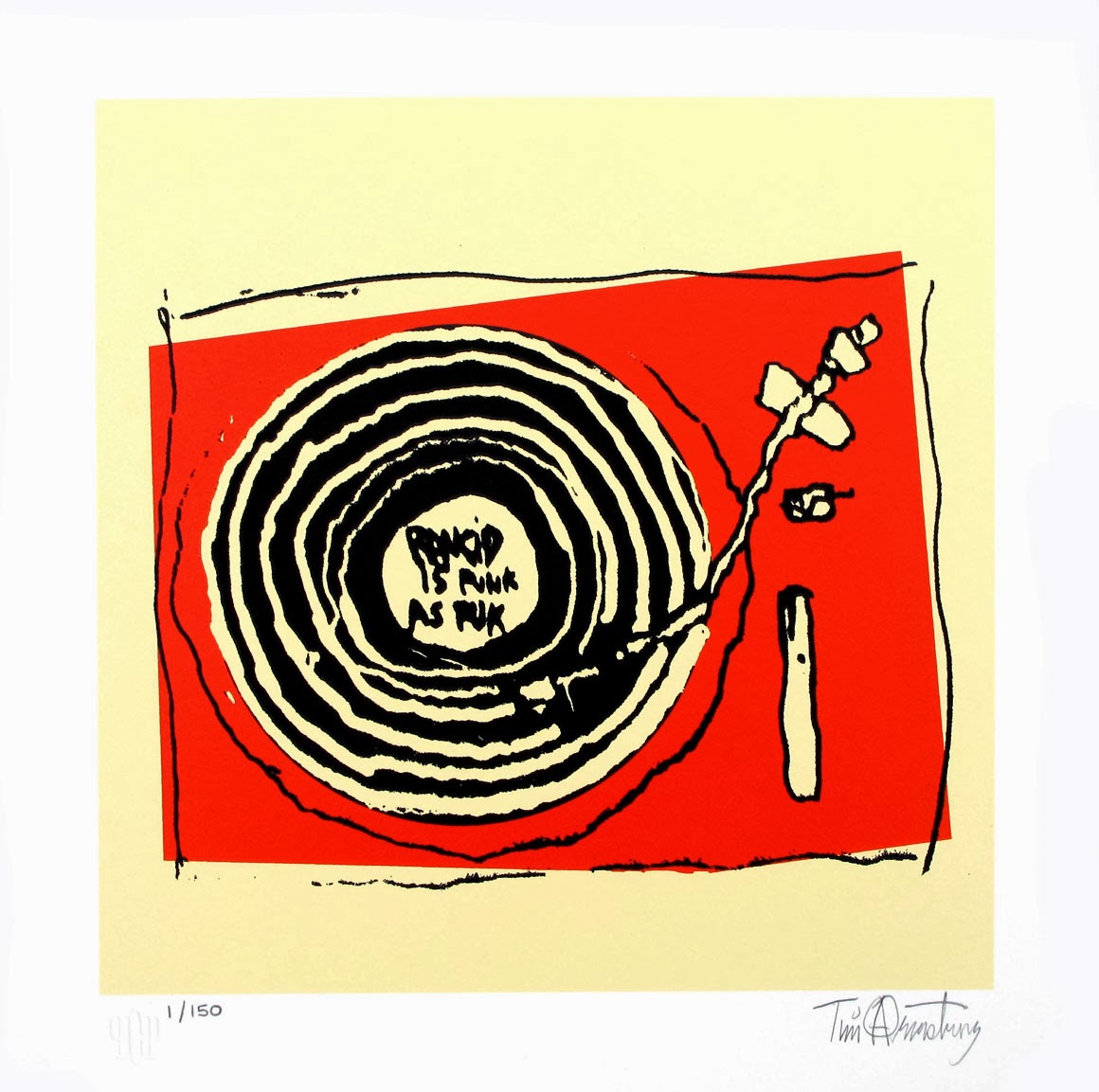 INSIDE THE ROCK POSTER FRAME BLOG: Tim Armstrong Turntable Print On Sale