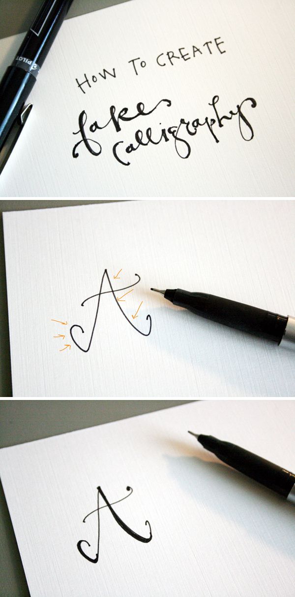 How to create fake calligraphy | Jones Design Company Fake Calligraph