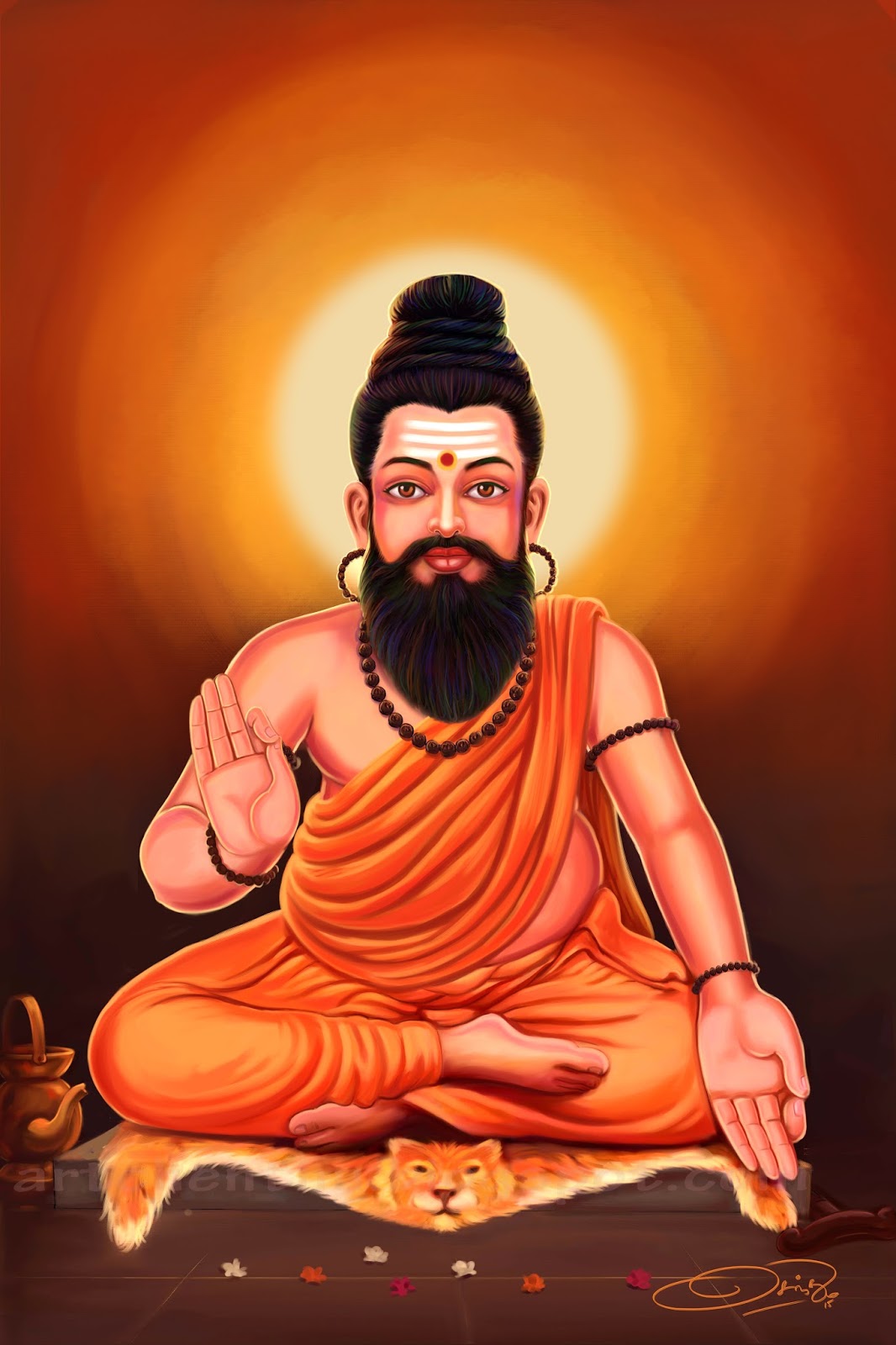 artchenthu works: Agathiyar digital painting