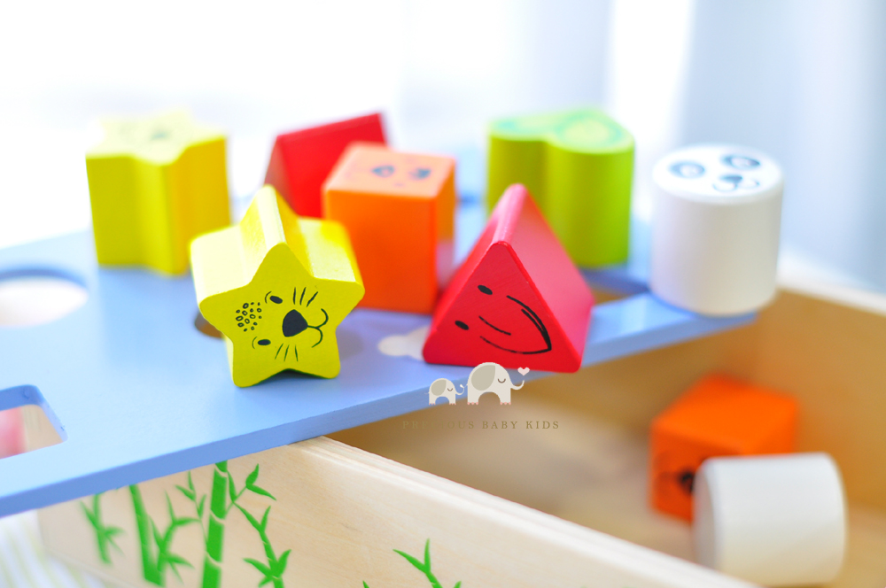 precious: Hape Wooden Shape Sorter Box Toy