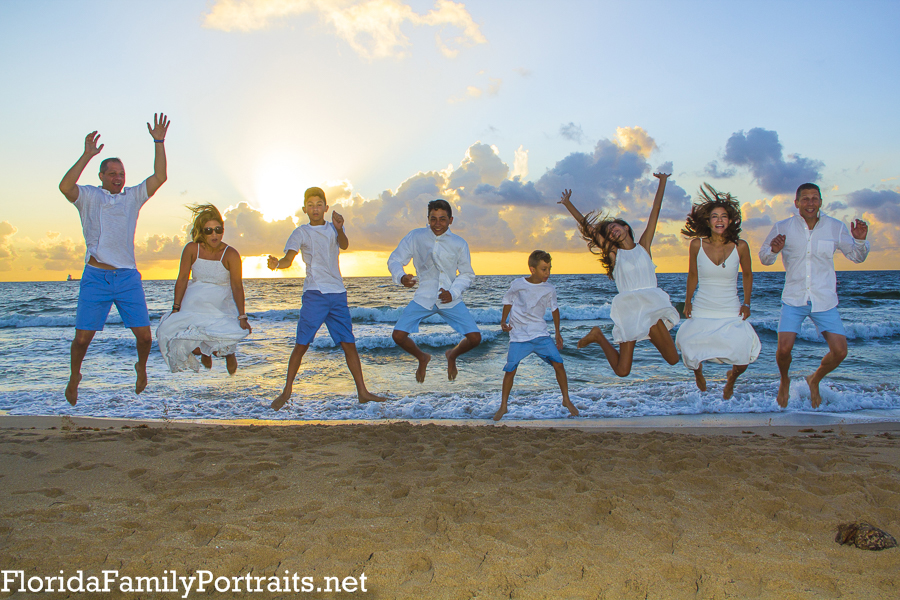 Miami family beach portraits