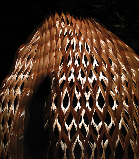 parametric generative design: Wood Pavillion by Wing Yi Hui and Lap ...