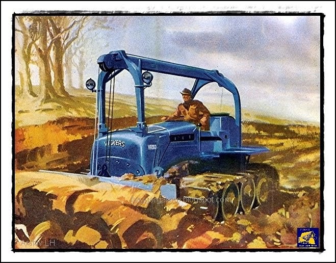 Bagger Galerie Construction Machines: Vickers Vigor Planierraupe Bulldozer