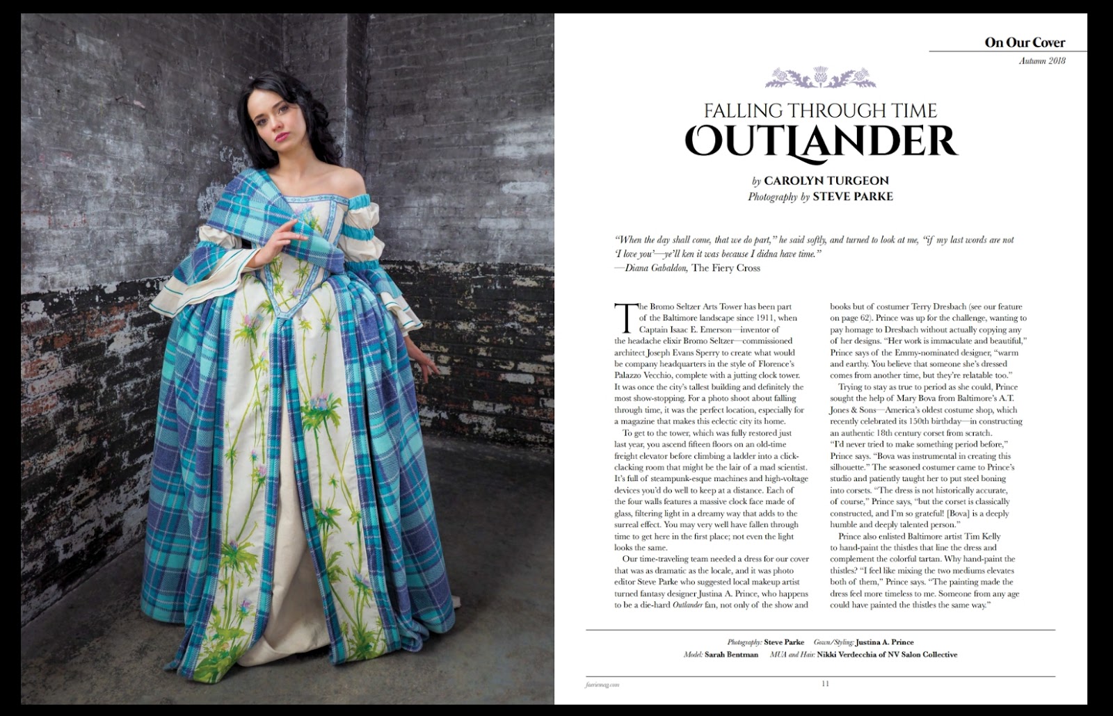 Outlander Homepage: Faerie magazine Autumn Outlander issue...