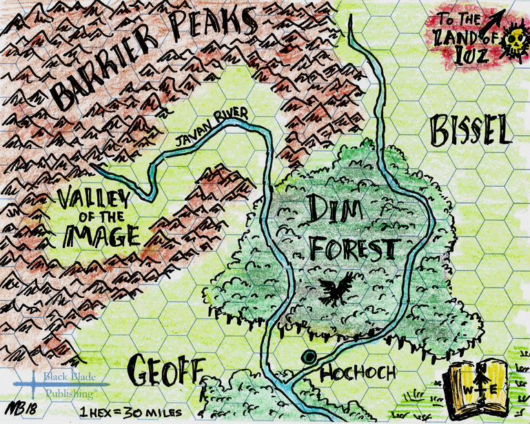 Greyhawkery: Map: Valley of the Mage and Dim Forest