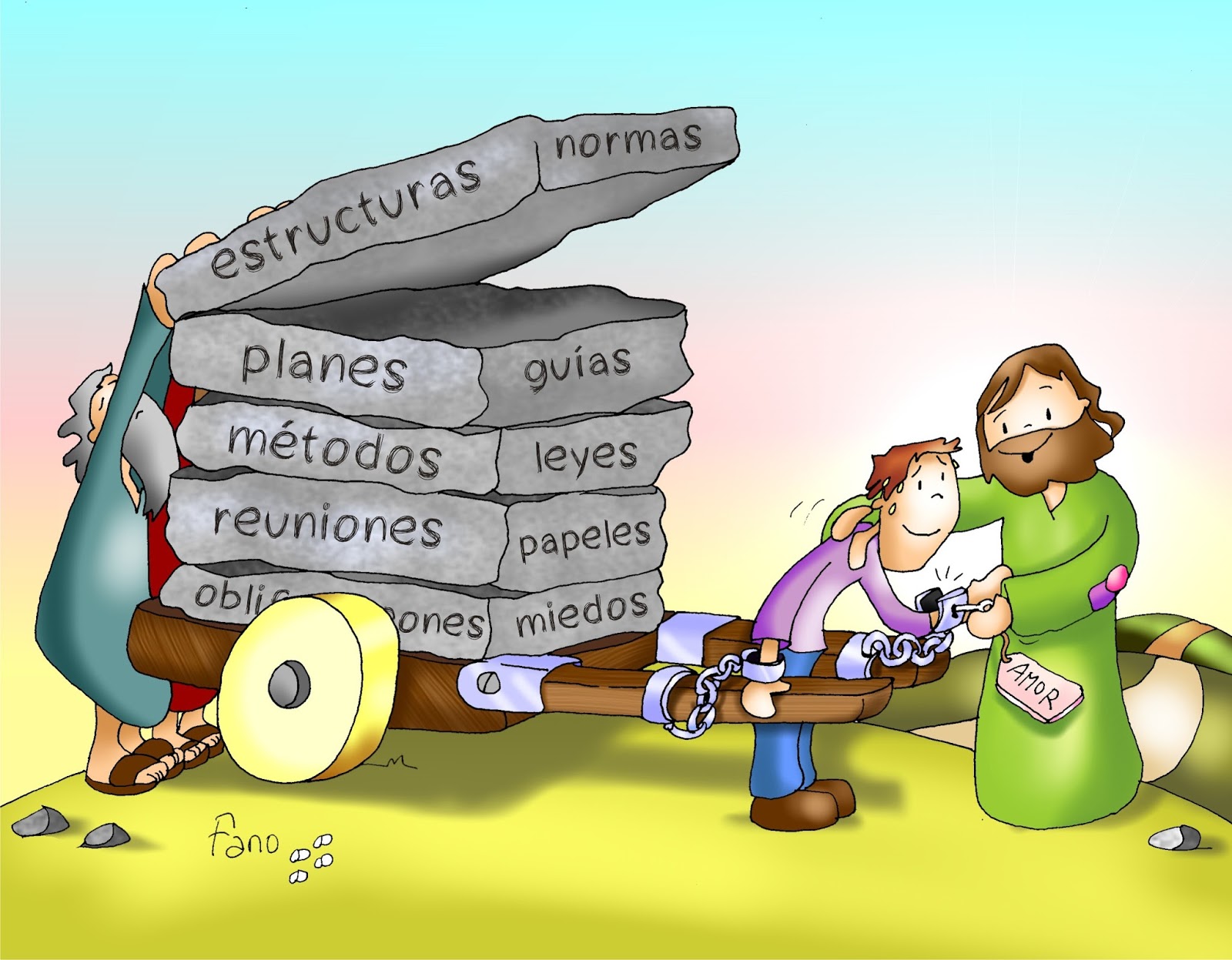 La Catequesis (El blog de Sandra): Dibujo de Fano 31º Domingo Tiempo ...