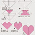 printable instructions for origami heart ~ easy origami kids